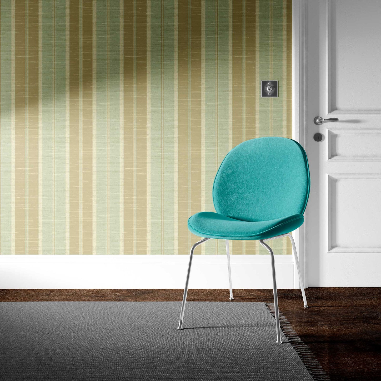 Broad Bold Stripe | Dollhouse Wallpaper | Itsy Bitsy Mini