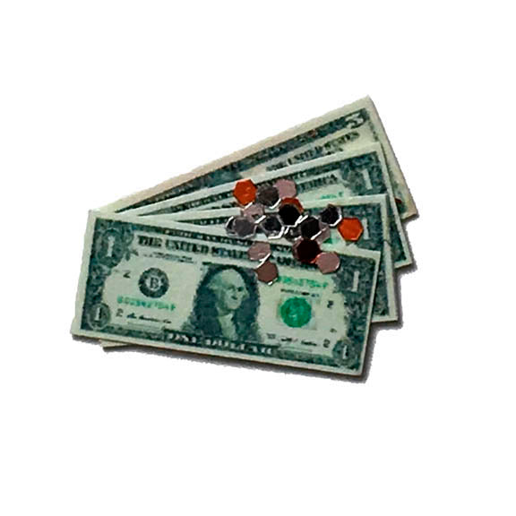 Money Paper Coin Currency Kit - Dollhouse Miniature - 1:12 Scale