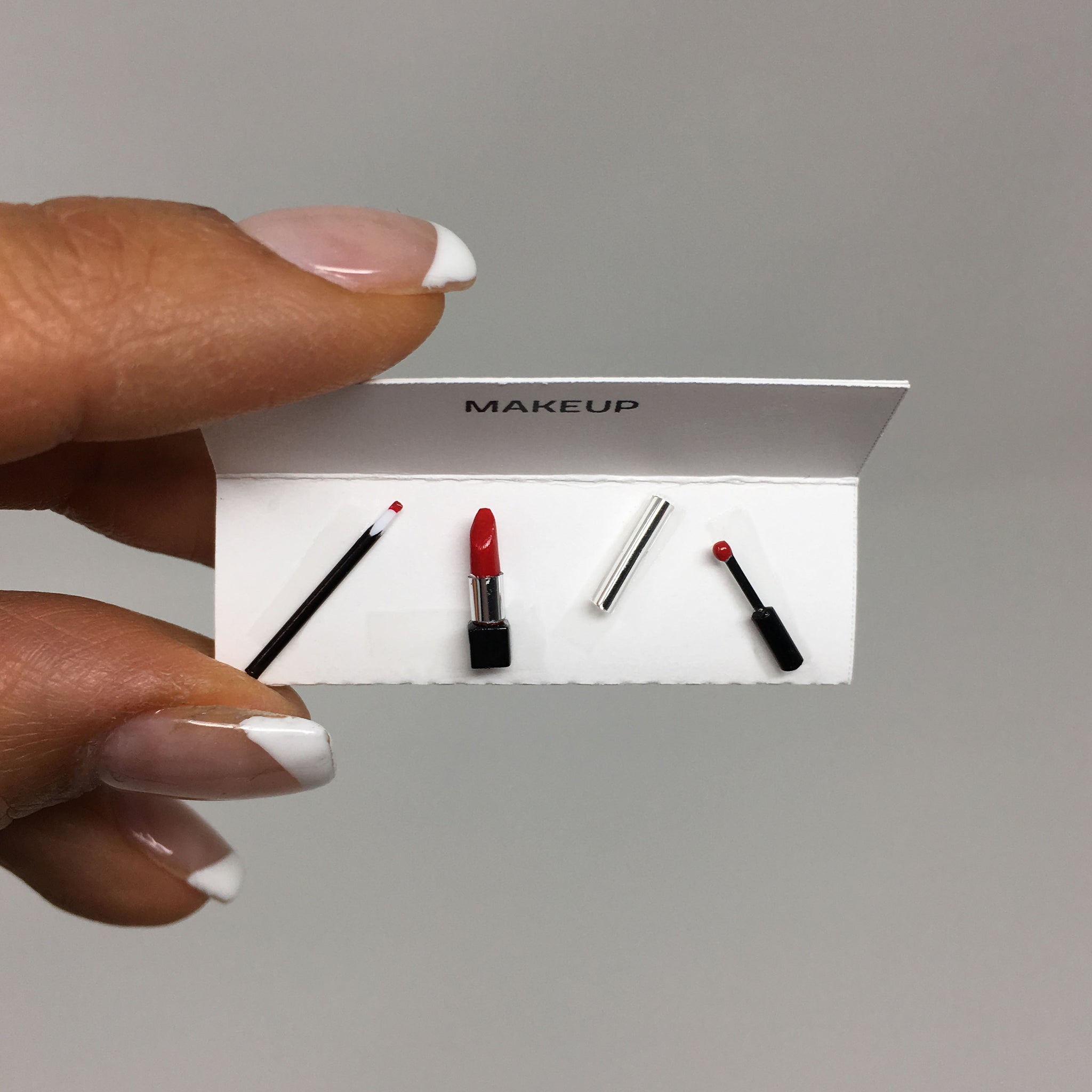 Red Lipstick & Lip gloss Set - Dollhouse Miniature - Itsy Bitsy Mini